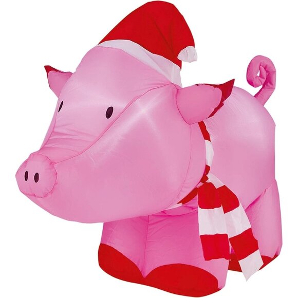 Trim A Home | Toys | Trim A Home Christmas Pig Inflatable Decoration 35 ...